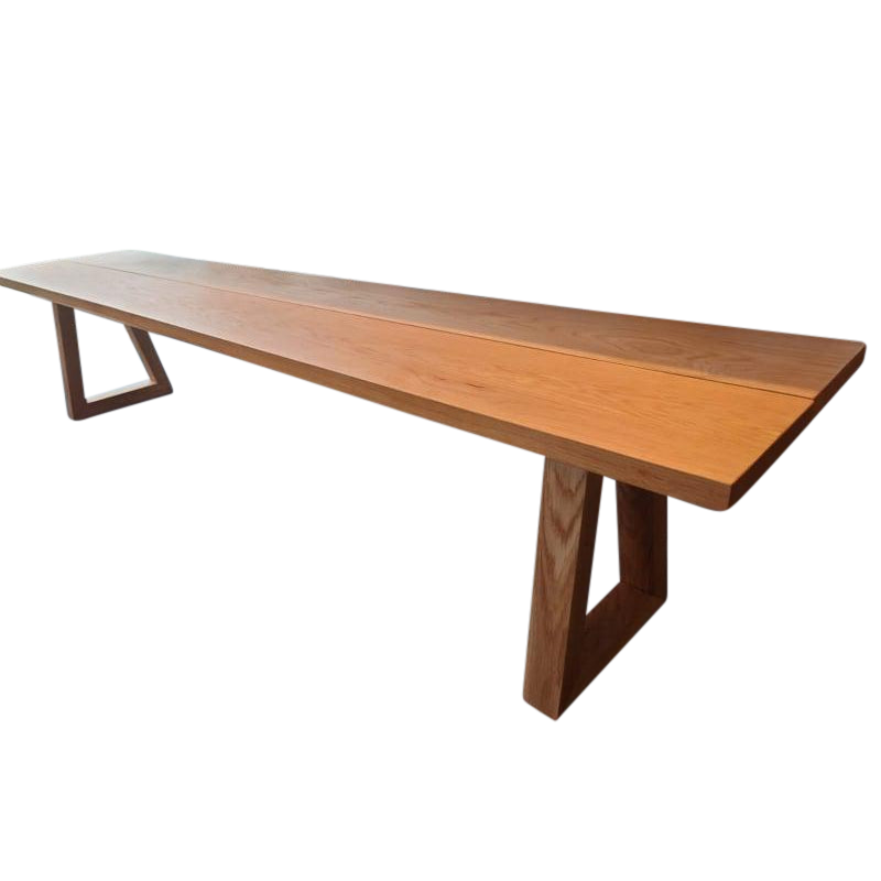Solid Oak Bench With Oak Legs / Dining Table Bench / Hallway Bench ...