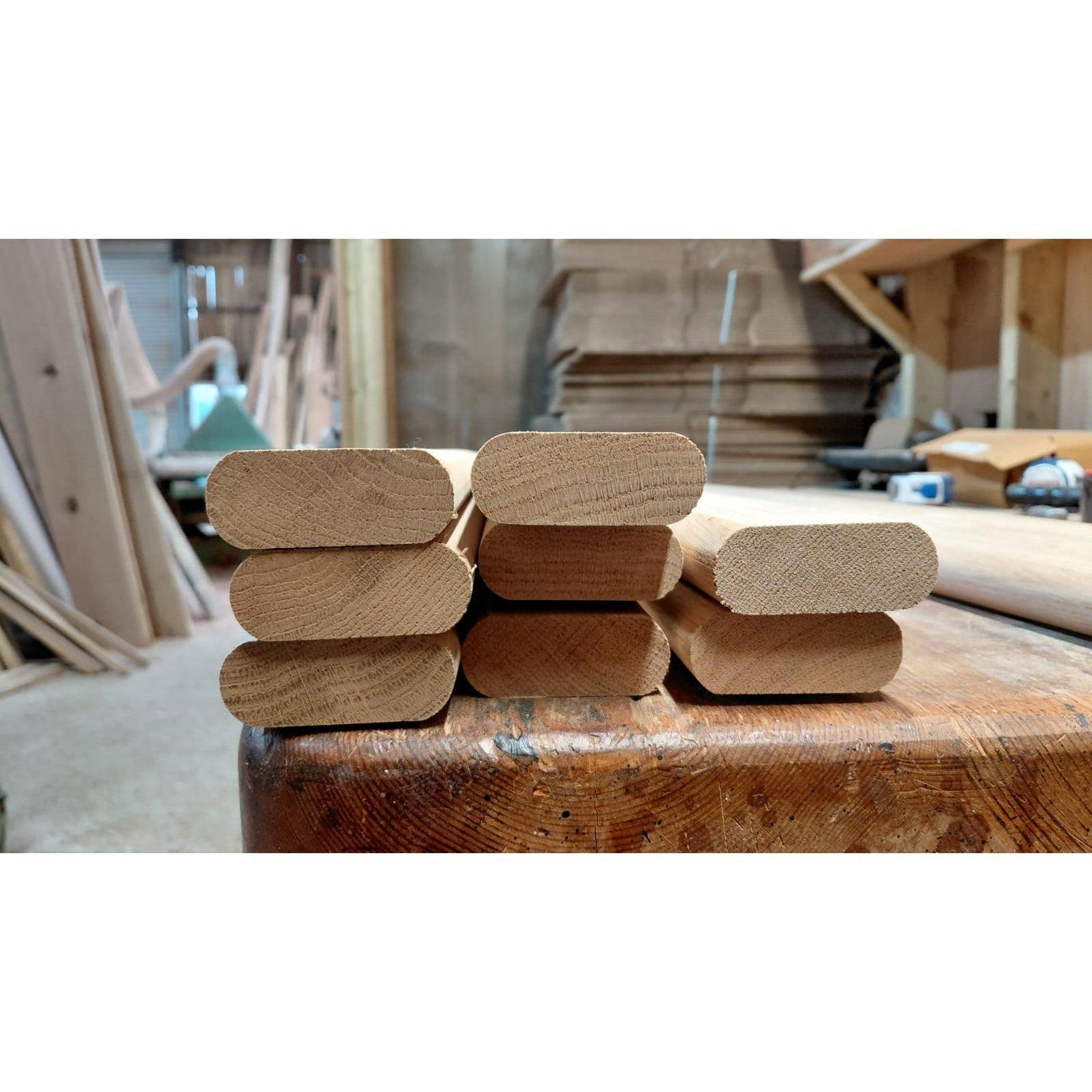 Oak Rounded Bench Slats – Solid Oak Replacement Strips for Garden Benc ...