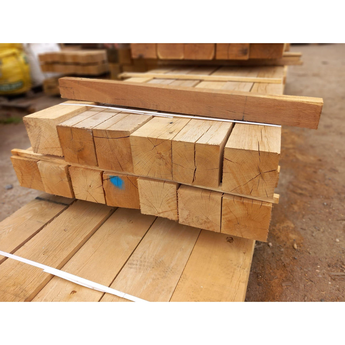 Solid Oak Fence & Structural Posts – 6"x6" (150mm x 150mm) European Ha ...