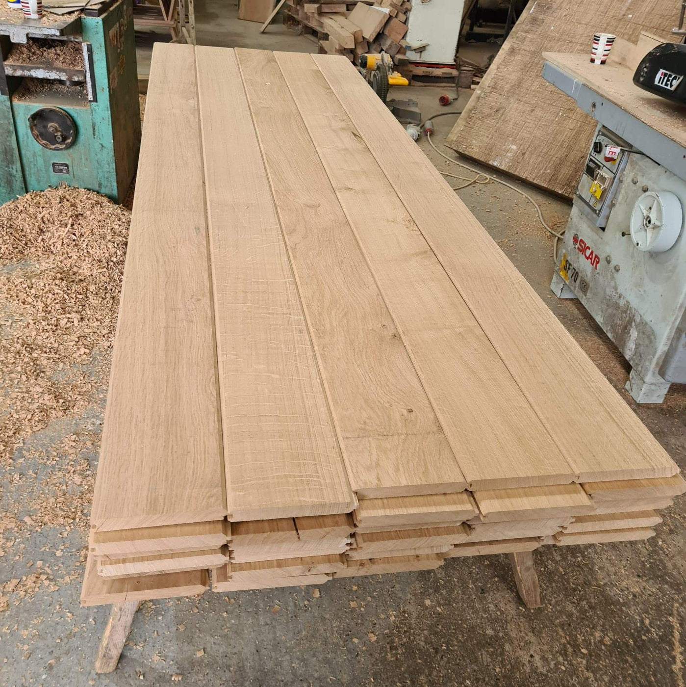 Oak Tongue and Groove Cladding — J&R Woodcraft