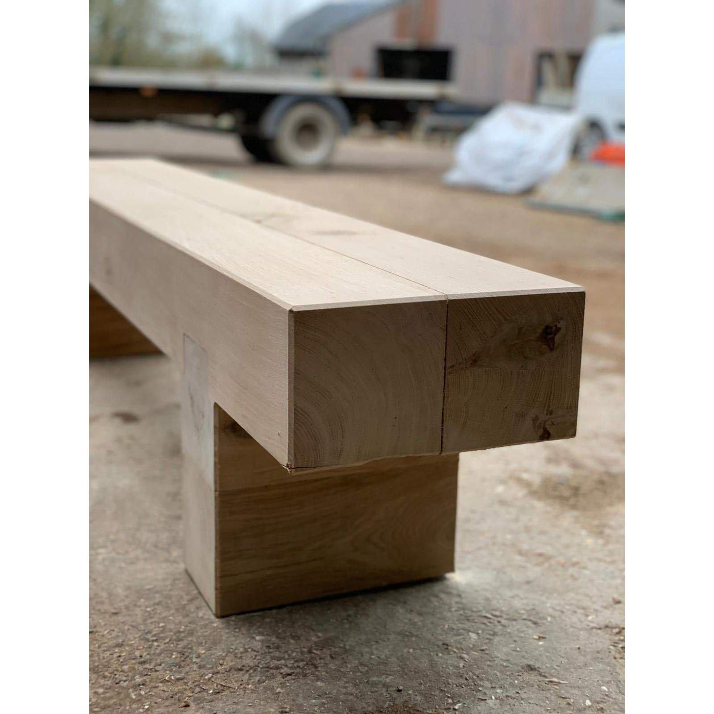 Solid Oak Garden Outdoor Bench 6ft Handmade In UK Lewes-Near Brighton ...