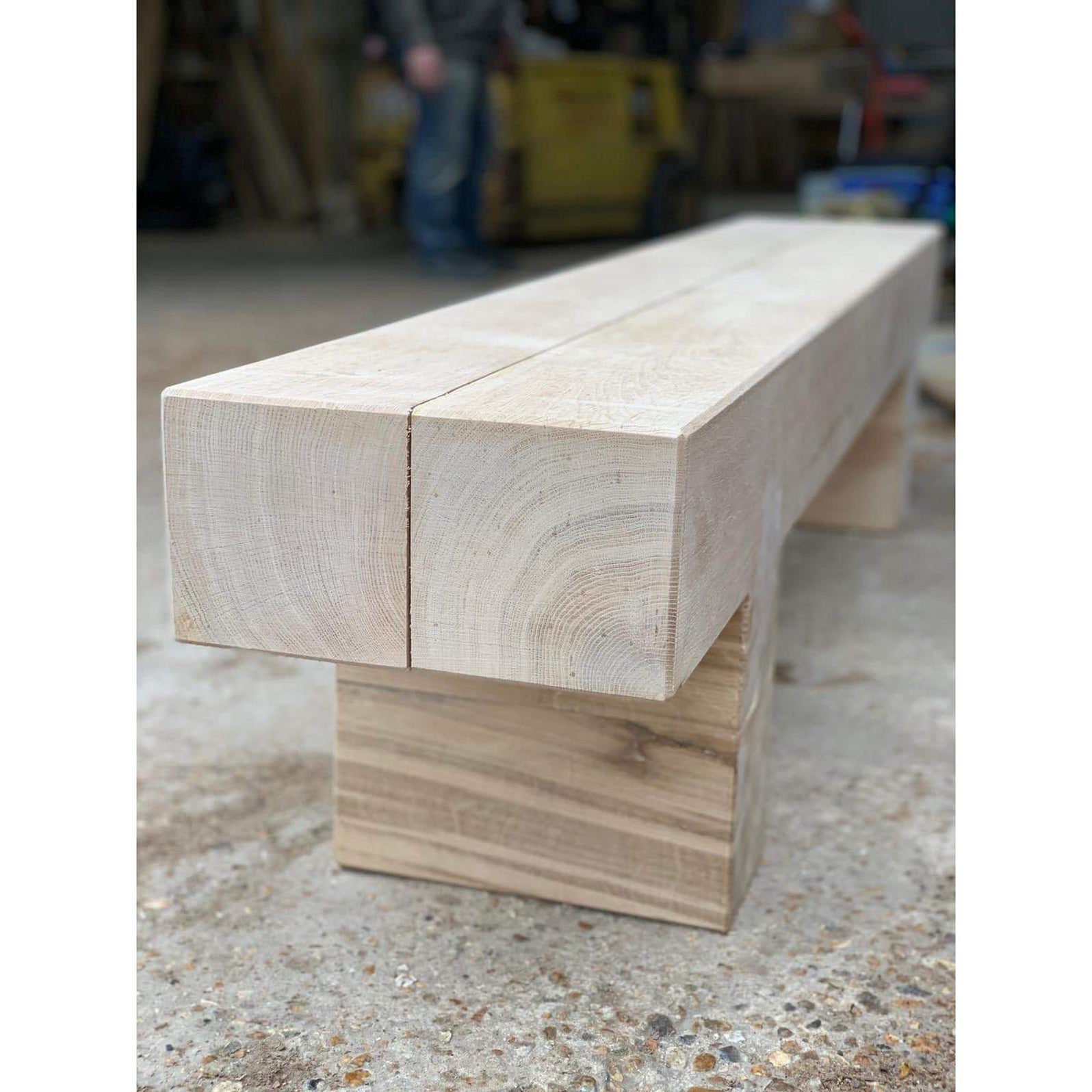 Solid Oak Garden Outdoor Bench 6ft Handmade In UK Lewes-Near Brighton ...