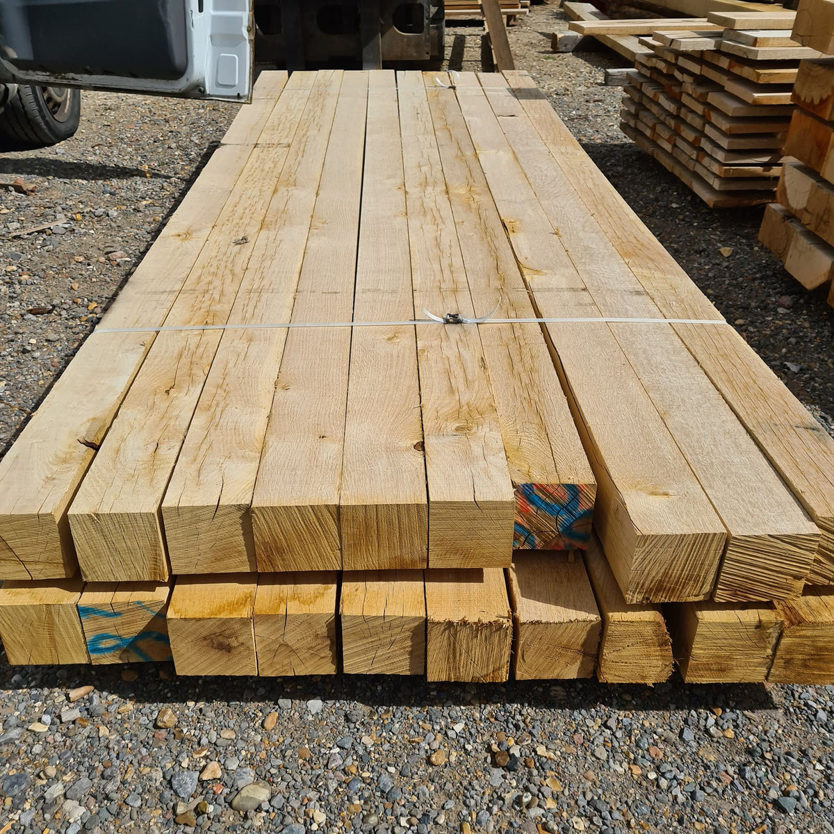 Solid Oak Posts Oak Beams 125mmx125 mm Fence Posts European/French Har ...