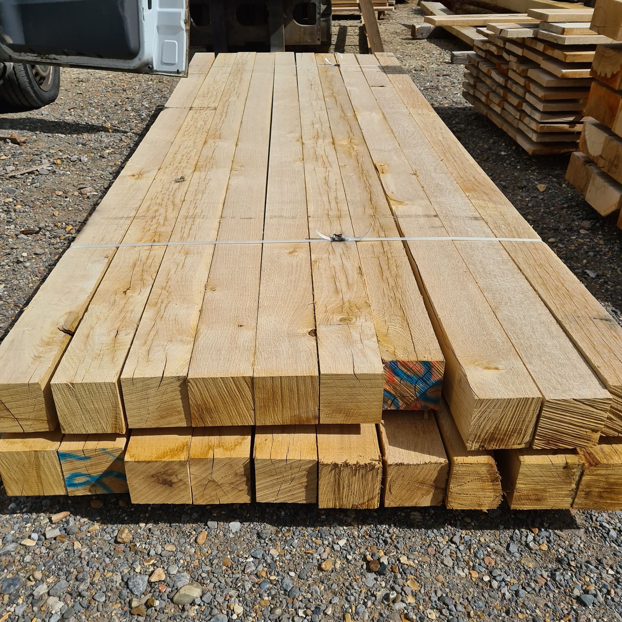 Solid Oak Posts Oak Beams 125mmx125 mm Fence Posts European/French Har ...